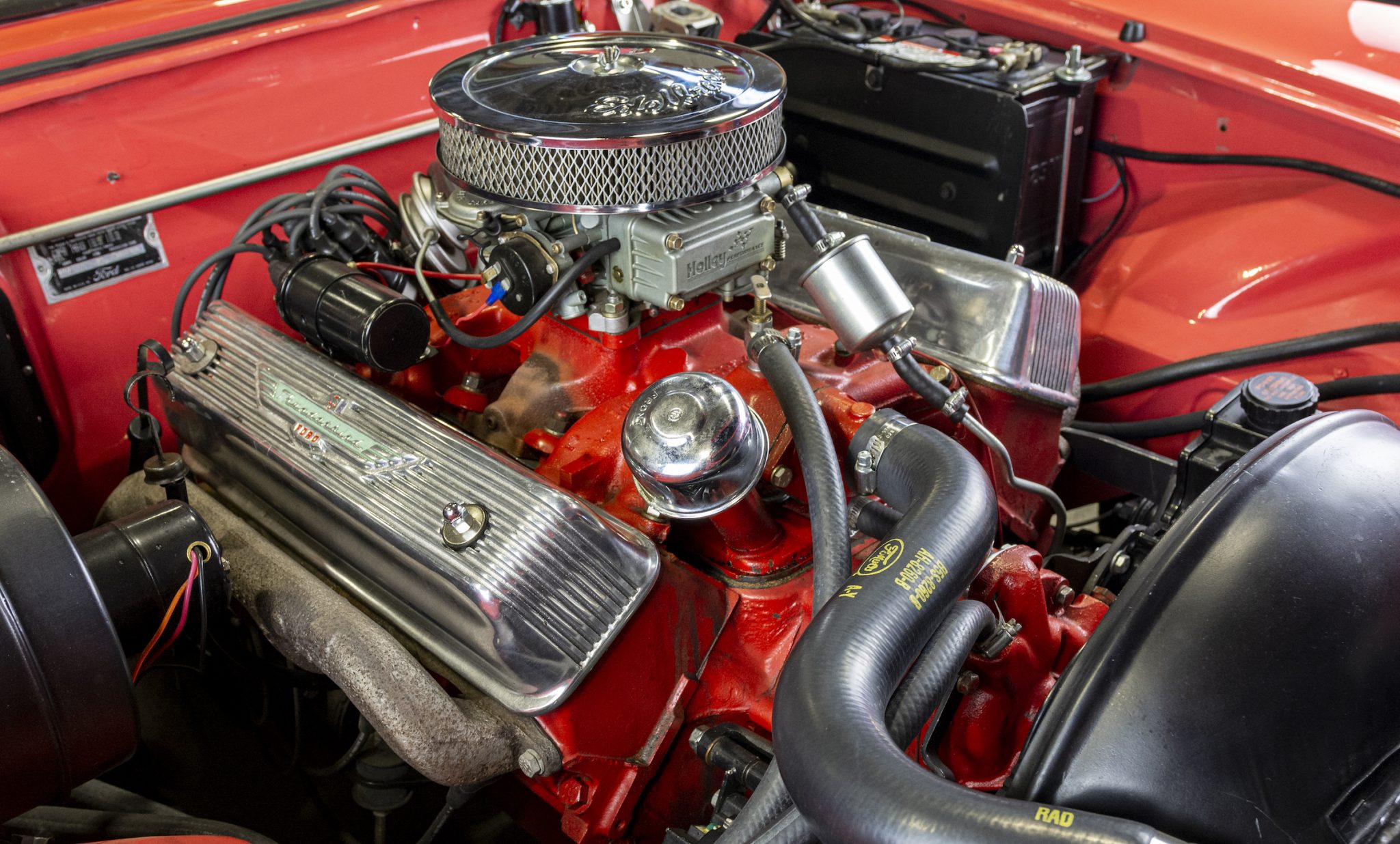 1956 Ford Thunderbird Engine Bay | Ford Thunderbird forum club group ...