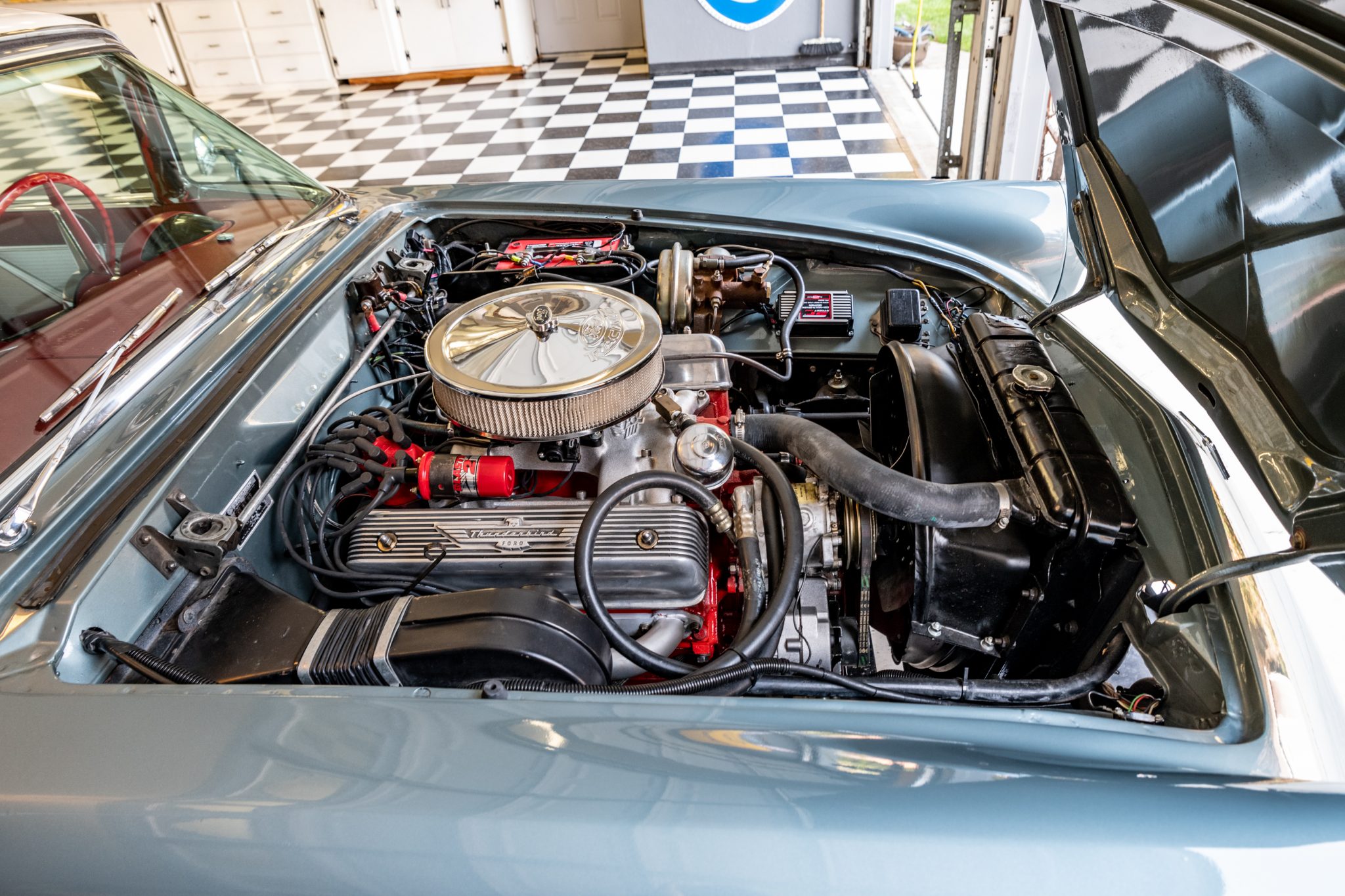 1956 Ford Thunderbird Engine Bay | Ford Thunderbird club group 1955 ...