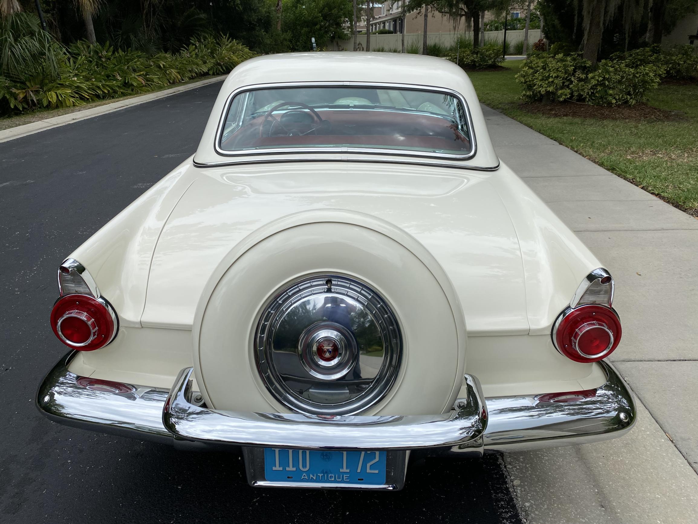1956 Ford Thunderbird Rear End View | Ford Thunderbird club group 1955 ...