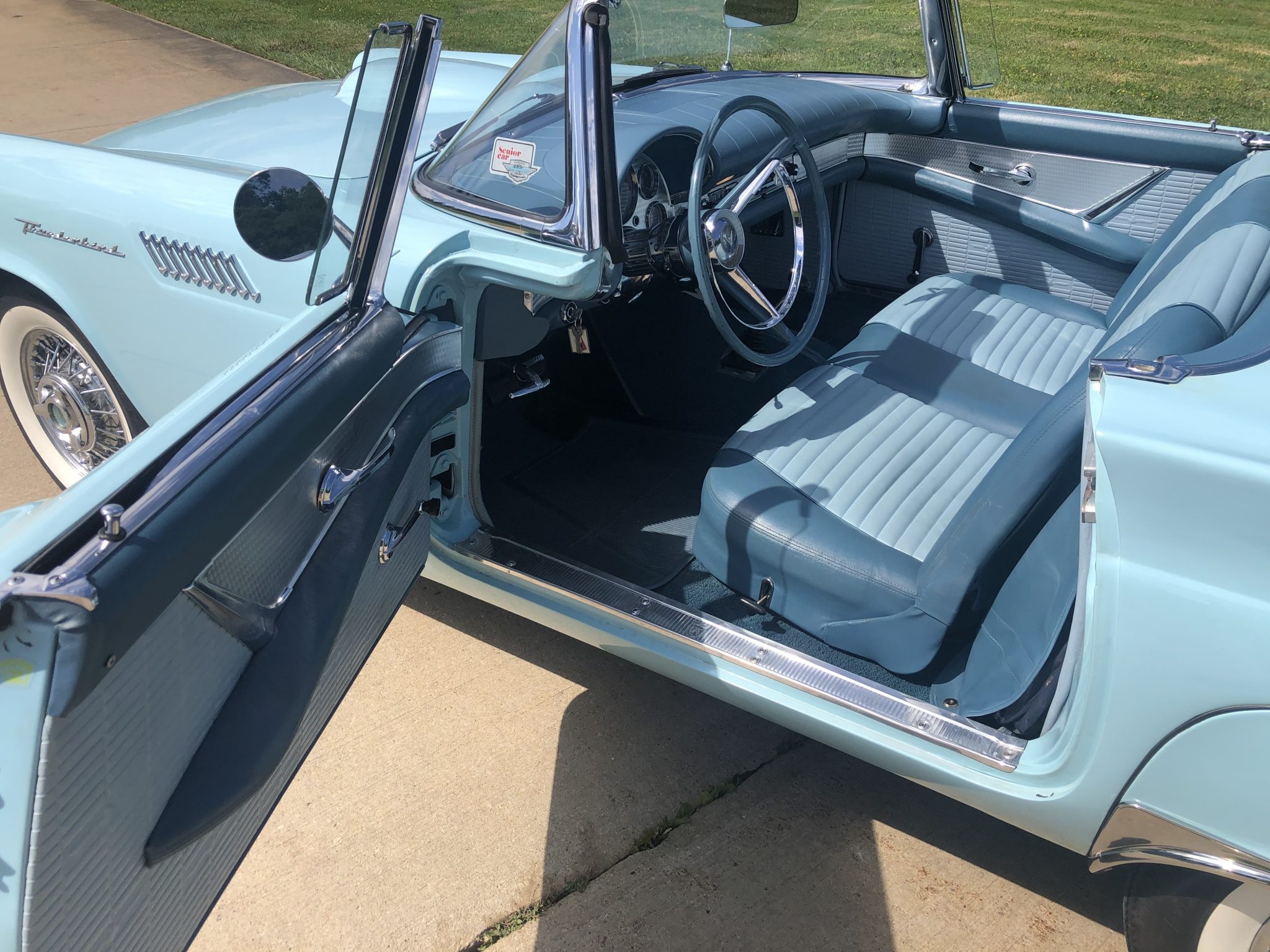 1957 E-Code Ford Thunderbird Two Tone Interior | Ford Thunderbird club ...