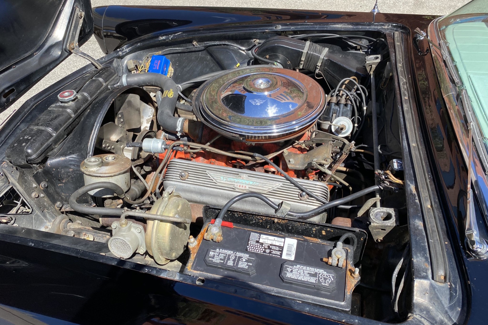 1957 Ford Thunderbird Engine Bay | Ford Thunderbird forum club group ...