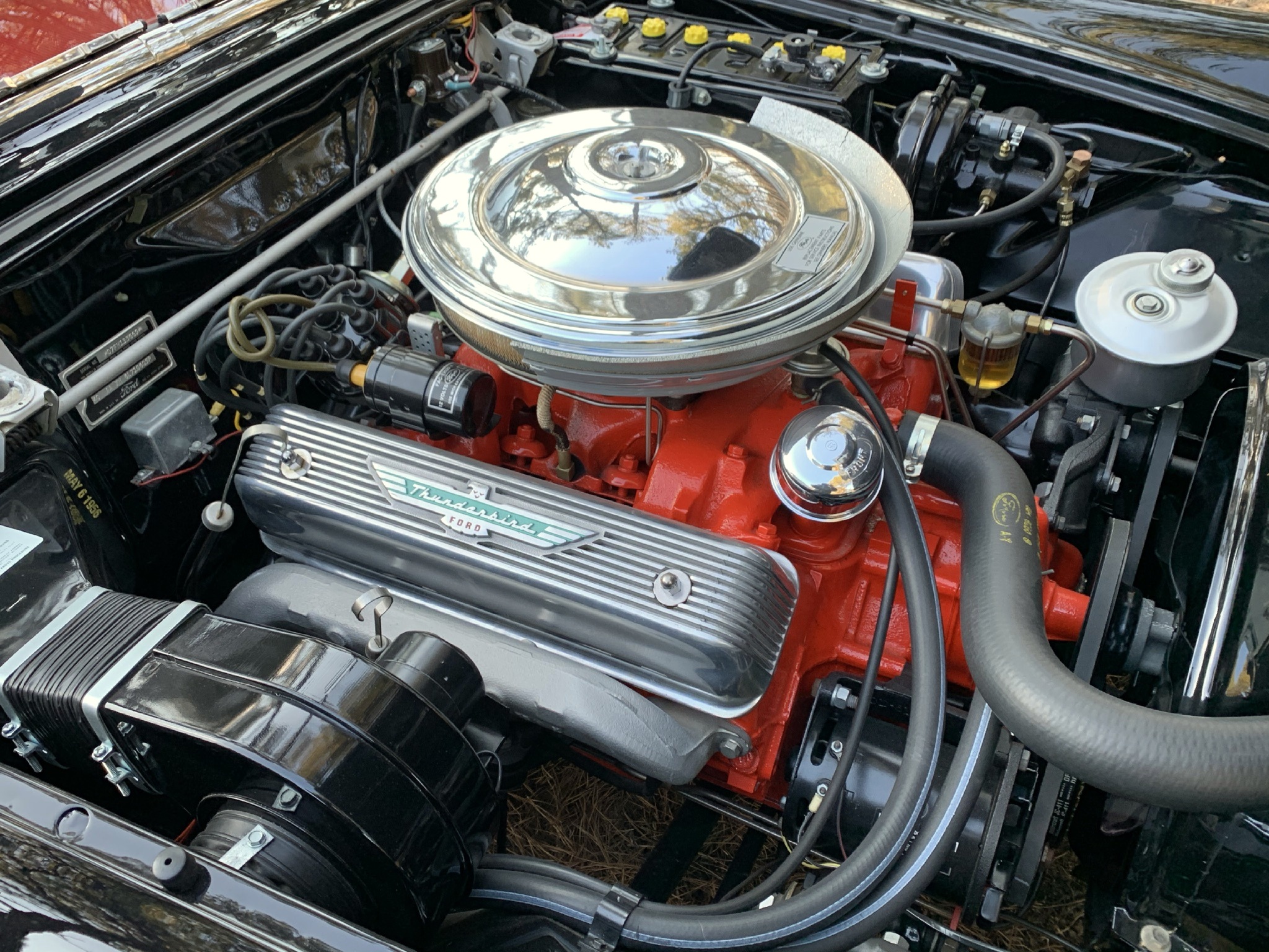 1957 Ford Thunderbird Engine Bay | Ford Thunderbird club group 1955 ...