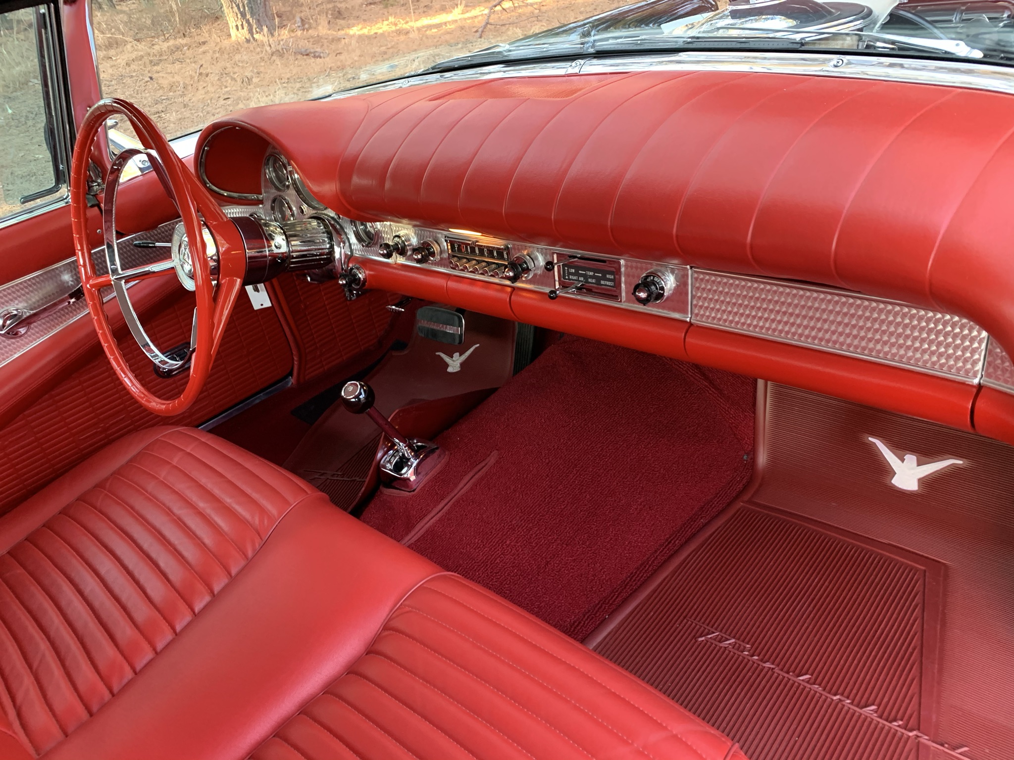 1957 Ford Thunderbird Red Interior | Ford Thunderbird forum club group ...
