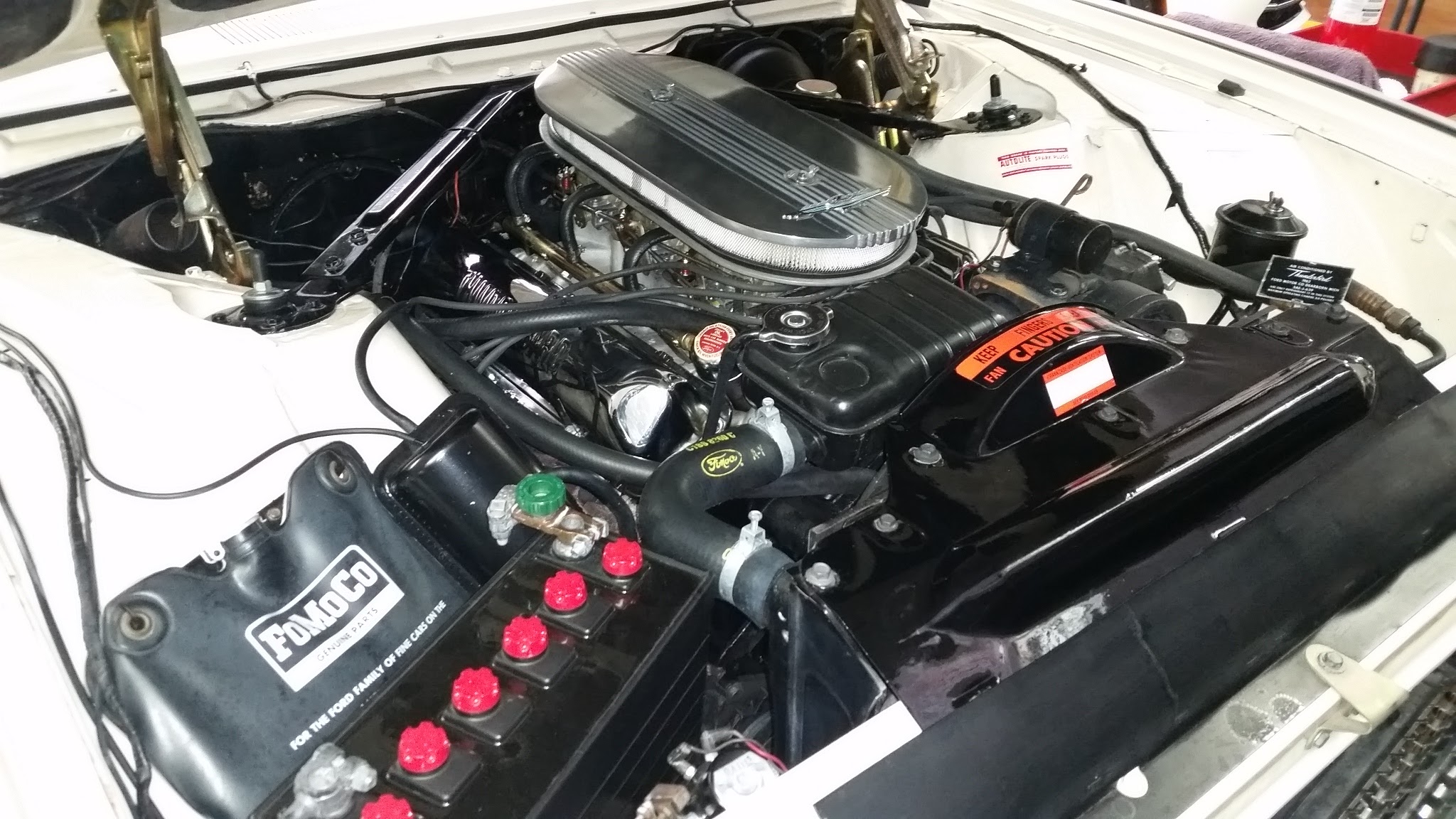 Danny's '62 Bullet Bird Engine Bay 1 | Ford Thunderbird club group 1955 ...