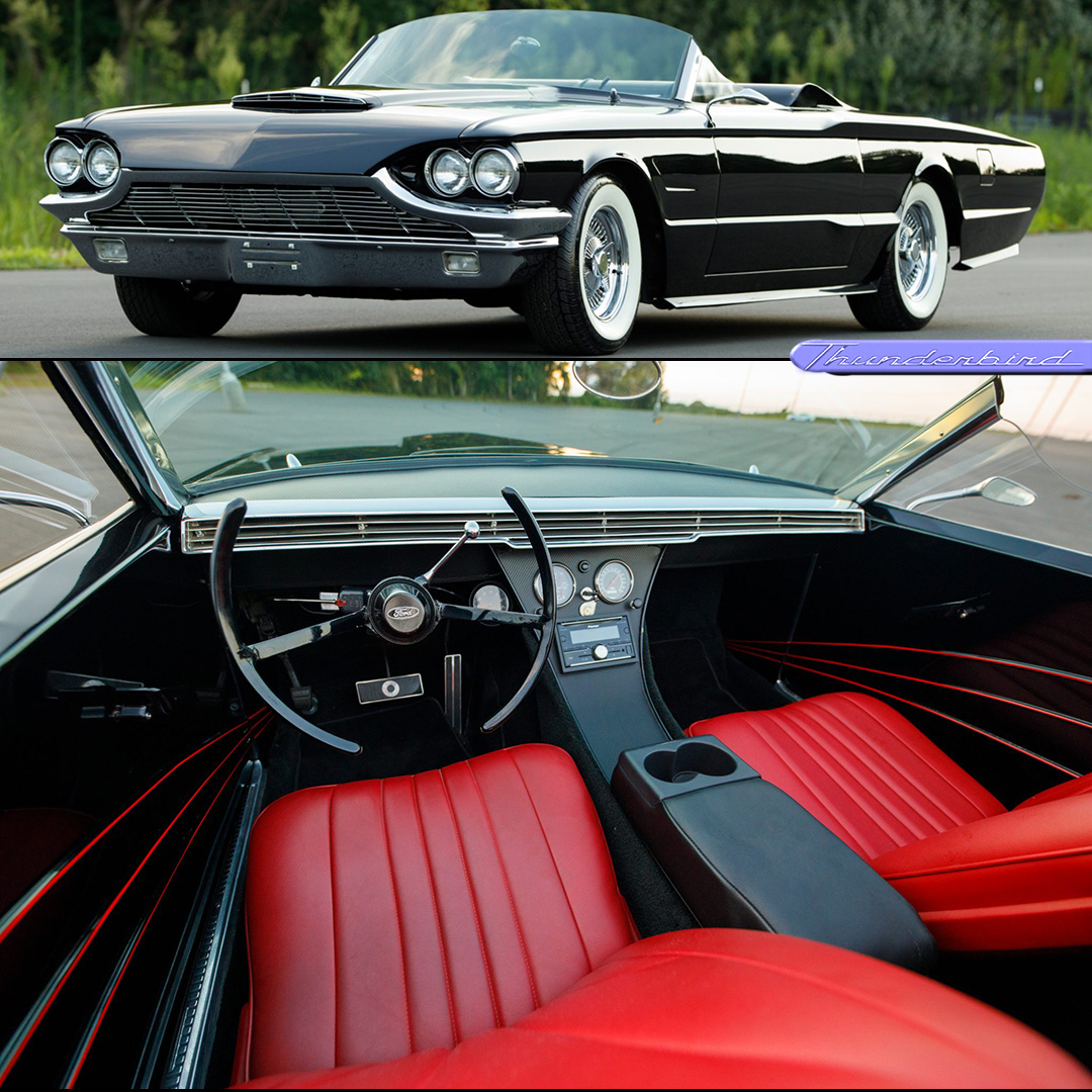 Modified Black 1965 Ford Thunderbird Convertible | Ford Thunderbird ...